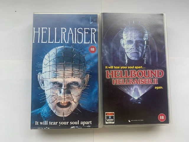 HELLRAISER & HELLBOUND - Hellraiser Ii {2} Vhs/Pal Video. Rare & Oop ...