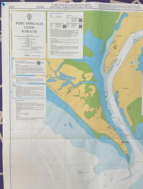 ADMIRALTY 8032 PORT APPROACH GUIDE KARACHI Map Chart Maritime Genius ...
