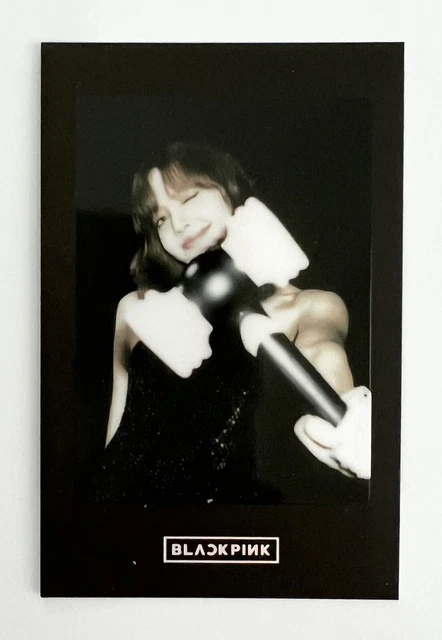 [LISA] BLACKPINK OFFICIAL Light Stick Kpop Official POLAROID PHOTO CARD ...