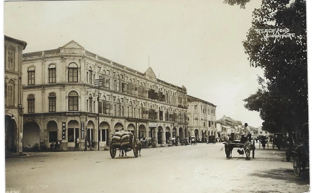 SINGAPORE 1920-30S PHOTO card titled Beach road unused £5.00 - PicClick UK