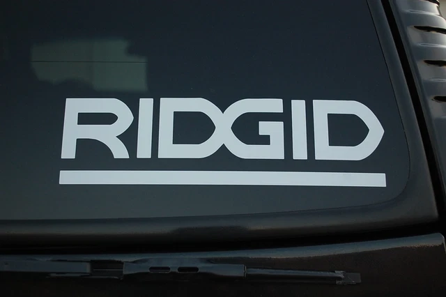 RIDGID STICKER VINYL Decal Tool Box Truck Gun Safe Car Choose Size 4 ...