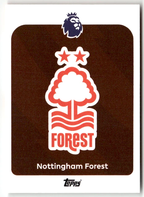 TOPPS PREMIER LEAGUE 2025-26 Soccer No. 235 Nottingham Forest Team ...