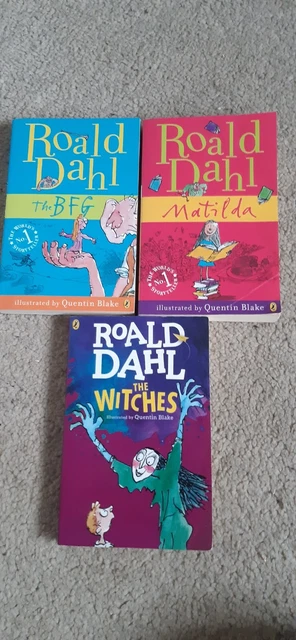 ROALD DAHL BOOKS Matilda, The Witches and BFG good condition paperback ...