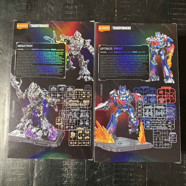 BLOKEES TRANSFORMERS OPTIMUS Prime & Megatron 2007 Classic Class Model ...
