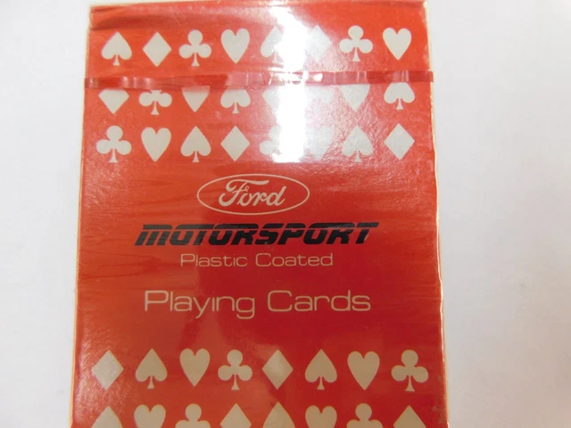 NOS OEM FORD 1980's 1990's Motorsport Promotional Playing Cards Mustang ...