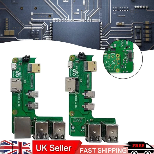 EXPANSION BOARD ZERO Pi0 USB HUB RJ45 HAT fit for Raspberry Pi Zero 2w to 3B UK £23.98 - PicClick UK