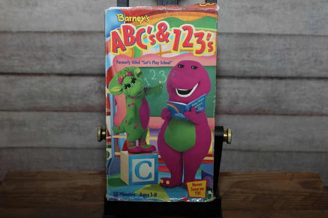 VHS BARNEY - Barneys ABCs And 123s (VHS, 2000) formerly titled Let's ...