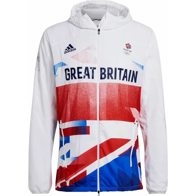 ADIDAS TEAM GB Marathon Jacket - Great Britain Podium Jacket - Mens ...