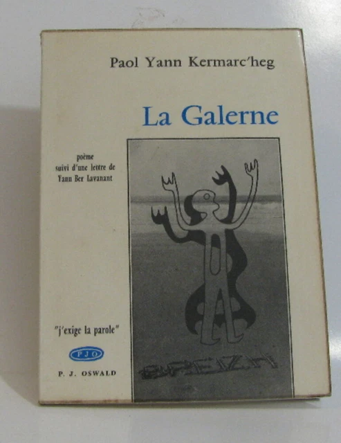 LA GALERNE POÈME suivi d'une lettre de yann ber lavanant | Bon état EUR 23,00 - PicClick FR