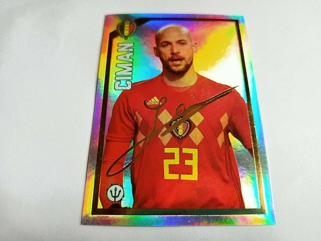 FIGURINA BELGIAN RED DEVILS PANINI FAMILY CARREFOUR N°130 CIMAN BELGIO ...