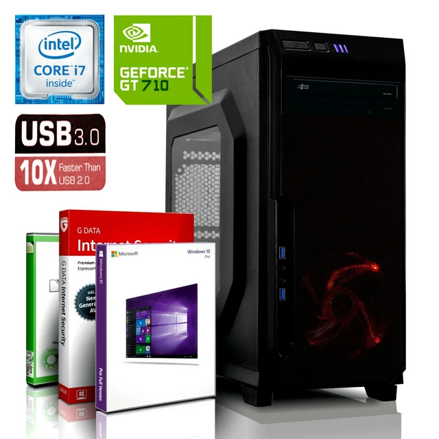 ULTRA DX12 GAMING-PC Computer i7 920 GeForce GT 710 - Win10 - 16GB ...