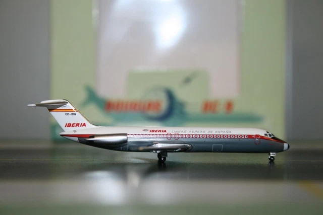 AEROCLASSICS 1:400 IBERIA Douglas DC-9-32 EC-BIG Die-Cast Model Plane ...