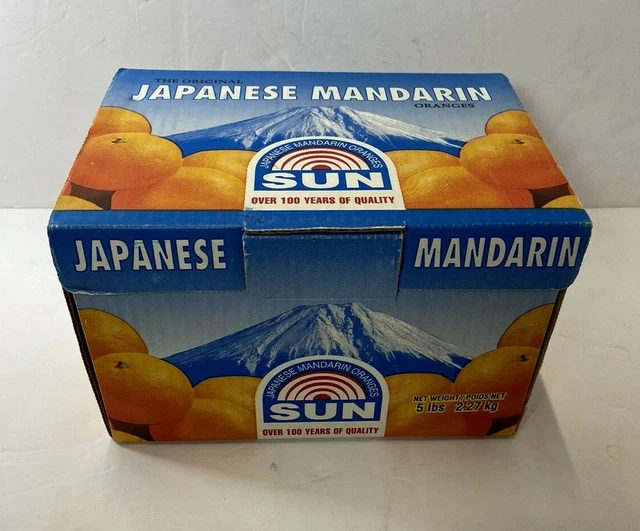 VINTAGE EMPTY Box Sun Original Japanese Mandarin Oranges $9.99 ...