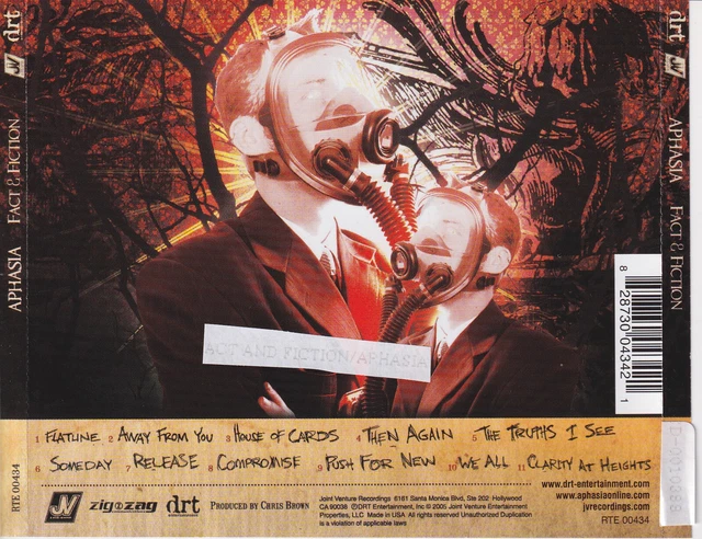 APHASIA FACT & Fiction (CD 2005) 11 Songs Heavy Metal Rock Album Made ...