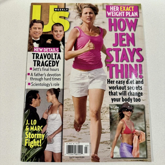 JENNIFER ANISTON JOHN Travolta J Lo Marc Anthony US Weekly Magazine ...