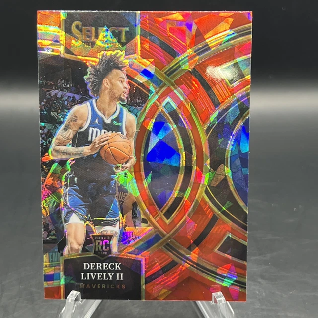 DEREK LIVELY II Red Cracked Ice Prizm 2023-24 Select Premier Level RC ...