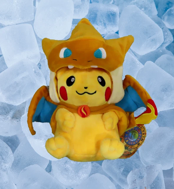 PIKACHU MEGA CHARIZARD Mini Plush Pokemon Center Mega Tokyo Limited ...