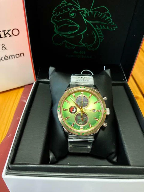 SEIKO POKEMON SPECIAL Model Watch Blastoise x Venusaur SBPY160 Solar ...