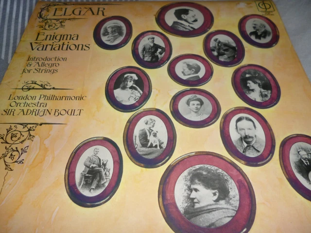 ELGAR ENIGMA VARIATIONS Lpo Sir Adrian Boult 12" Vinyl Emi 1962 £8.99 ...
