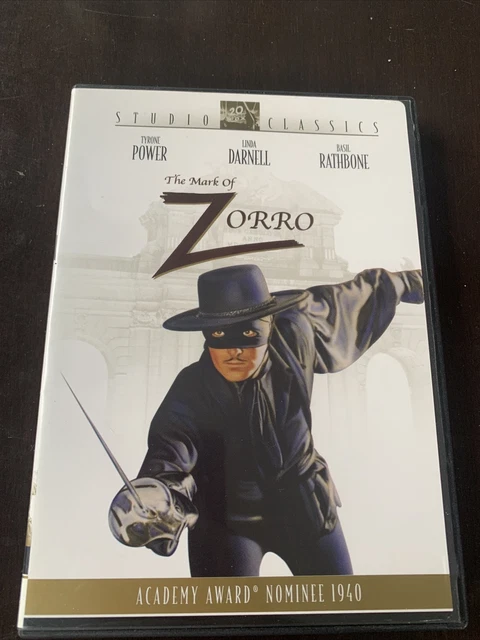 THE MARK OF Zorro DVD Tyrone Power Linda Darnell Basil Rathbone $9.99 ...