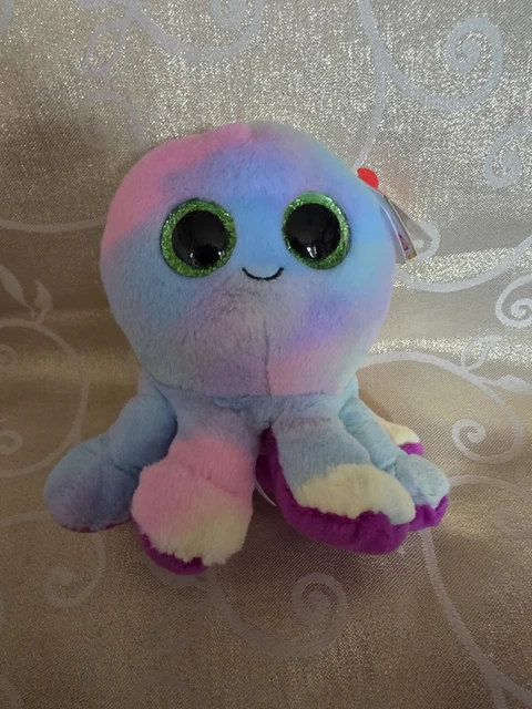 NEW FOR 2025 Ty Beanie Boos 'Bubbles The Octopus' 6 inches. (Colours ...