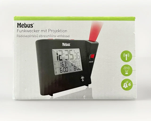 MEBUS FUNKWECKER MIT Projektion Neu OVP EUR 19,00 - PicClick DE