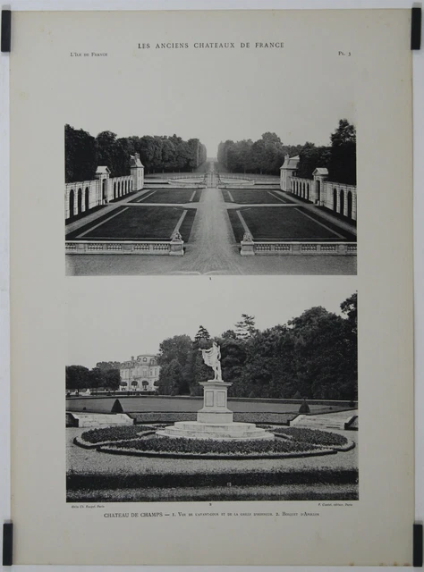 LE CHATEAU DE Champs Circa 1920 Estampe Architecture Seine-et-Marne EUR ...