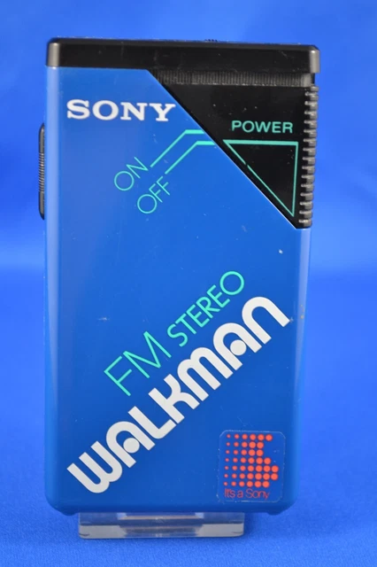 VINTAGE SONY WALKMAN Blue FM Stereo SRF-20W with Belt Clip $20.00 ...