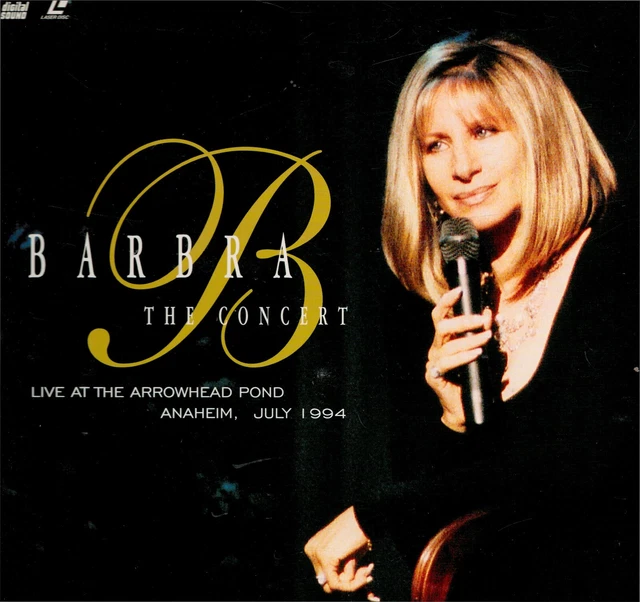 BARBRA STREISAND - Barbra The Concert (Laserdisc, 1994) $10.50 - PicClick