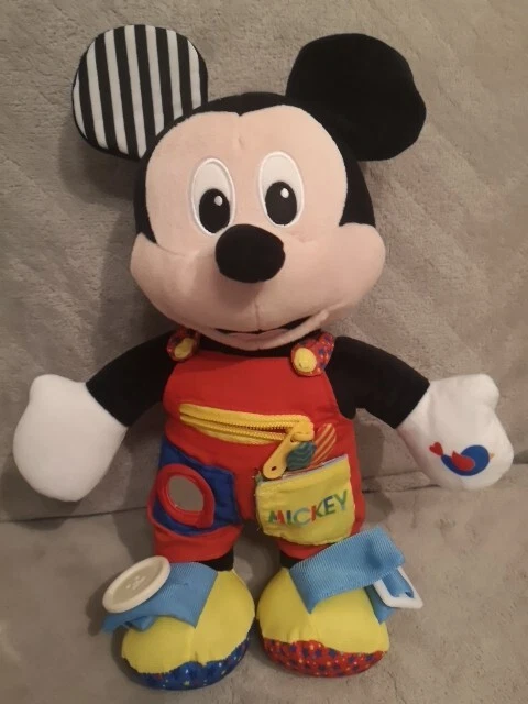 DISNEY BABY MICKEY Mouse Sensory Interactive Soft Plush Toy Clementoni ...