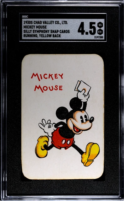 1930'S CHAD VALLEY Co. Mickey Mouse *Running with Yellow Back* SGC 4.5 ...