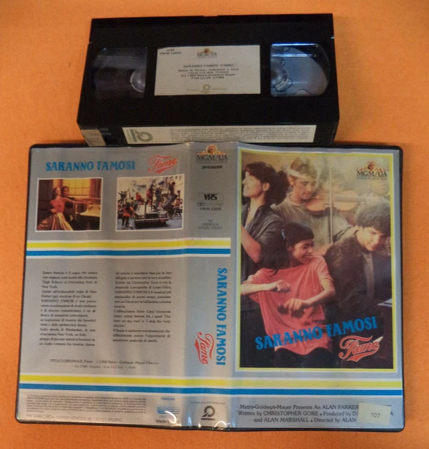 VHS FILM SARANNO FAMOSI FAME 1986 Alan PArker Irene Cara MGM UA (F161 ...