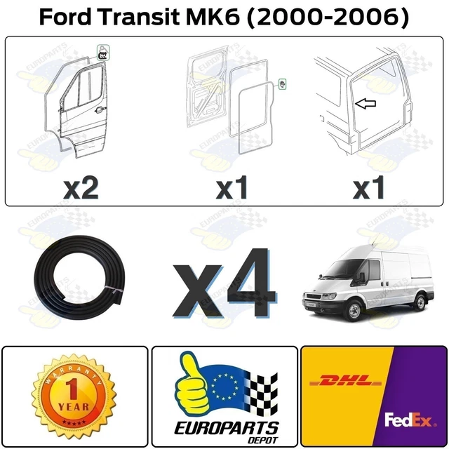 FORD TRANSIT 3RD Gen Mk6 2000-06 Door Seal Set Front, Sliding, Rear ...