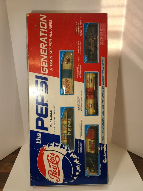 THE NEW PEPSI Generation Train Set Collectible 1994 0-27 Gauge Vintage ...