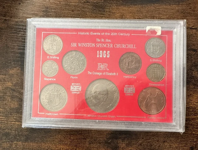 SIR WINSTON CHURCHILL Commemorative GB Great Britain Crown Coin Gift ...