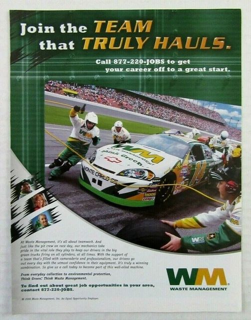 2006 WASTE MANAGEMENT Magazine Ad - NASCAR Pit Crew EUR 11,04 - PicClick FR