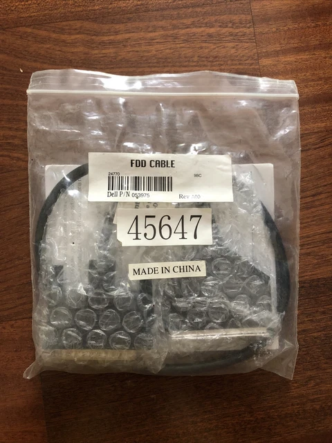 DELL LATITUDE LAPTOP External Floppy Disk Drive Cable 053975 45647 £5. ...