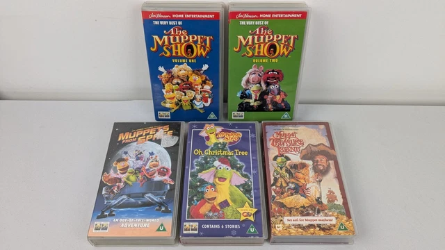 VINTAGE JIM HENSON'S The Muppet Show VHS Cassette Bundle 5x Retro Y2K ...
