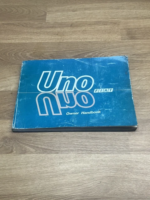 FIAT UNO OWNERS Handbook Manual Turbo i.e 45/60/70 Models Petrol/Diesel £2.74 - PicClick UK