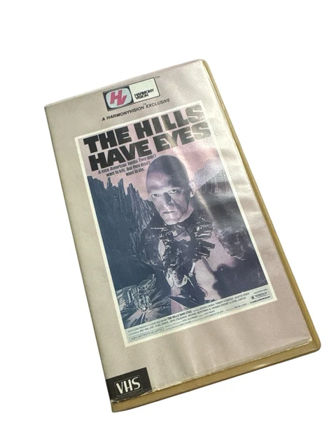 THE HILLS HAVE Eyes VHS Horror Harmony Vision Video Clamshell Wes ...