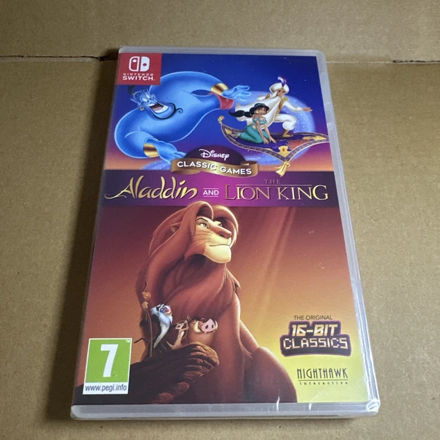 DISNEY CLASSIC GAMES Aladdin and The Lion King Nintendo Switch Brand ...