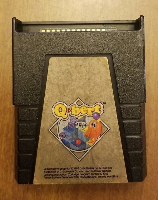 VINTAGE ATARI 400 800 1200 XL XE GAME Cartridge only 1983 QBERT PARKER ...