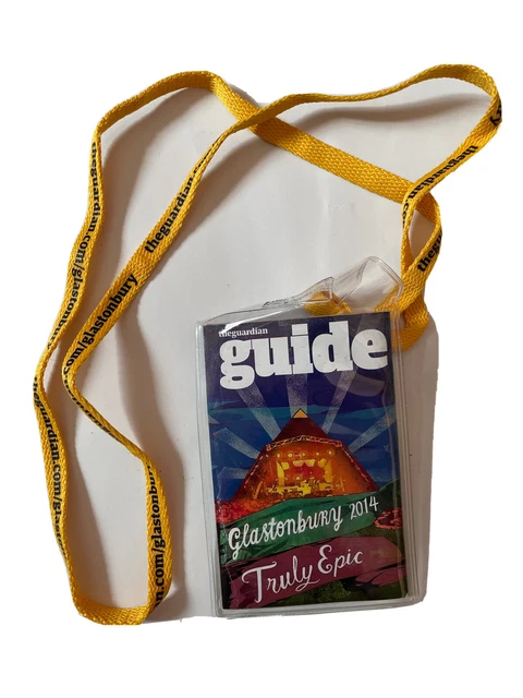 GLASTONBURY FESTIVAL OFFICIAL Guardian Guide Lanyard 2014 EUR 7,82 ...