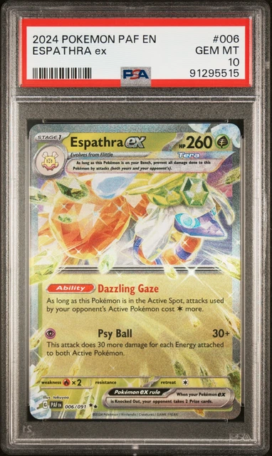 ESPATHRA EX 2024 Pokémon Destini paldei PAF #006 PSA 10 EUR 35,88 ...