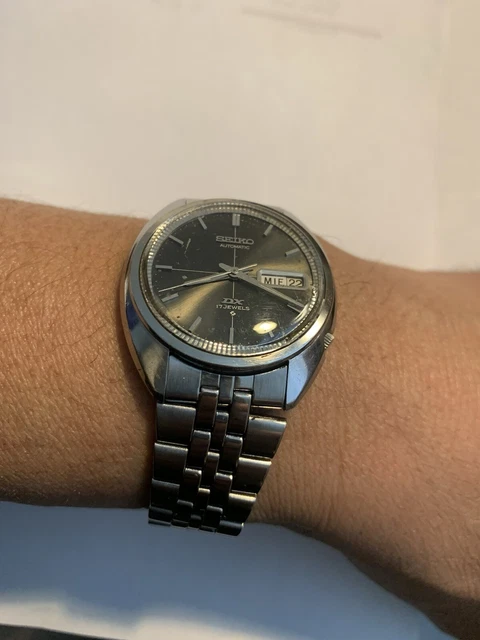 VINTAGE SEIKO AUTOMATIC DX 17 Jewels Watch 6106-6007 Men’s Day/Date 36mm Silver £113.69 ...