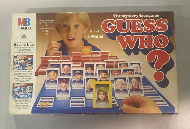 ORIGINAL GUESS WHO? MB Games Board Game 1987 Family Game £24.99 ...