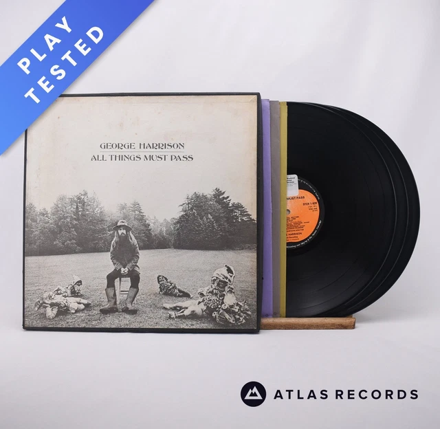 GEORGE HARRISON ALL Things Must Pass Box Set 3 x LP Album Vinyl Record ...