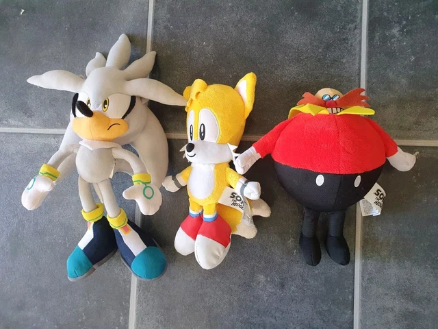 SONIC THE HEDGEHOG Soft Toys 2021 Jakks Pacific Dr Eggman & Tails ...