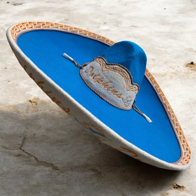 MIAMI DOLPHINS MEXICAN Charro Hat Sombrero Mariachi Adult Unisex One ...