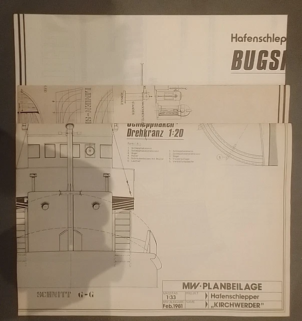 MW BAUPLAN SCHLEPPER Bugsier 19 1:33 Guter Zustand EUR 15,50 - PicClick DE